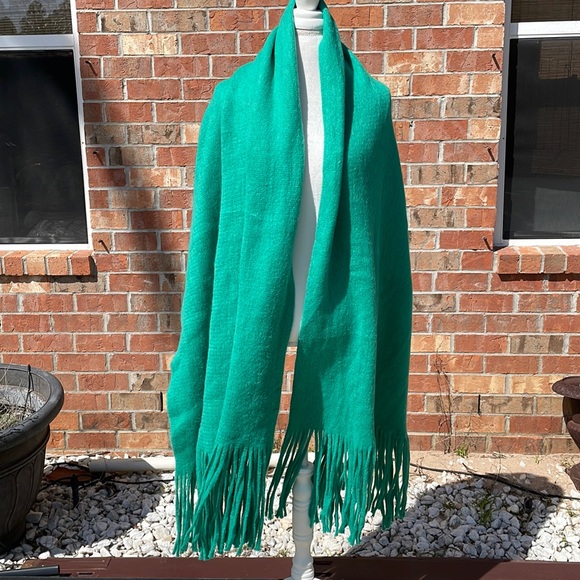 Anthropologie | Accessories | Green Shawl Nwt Anthropology Wrap Drape ...